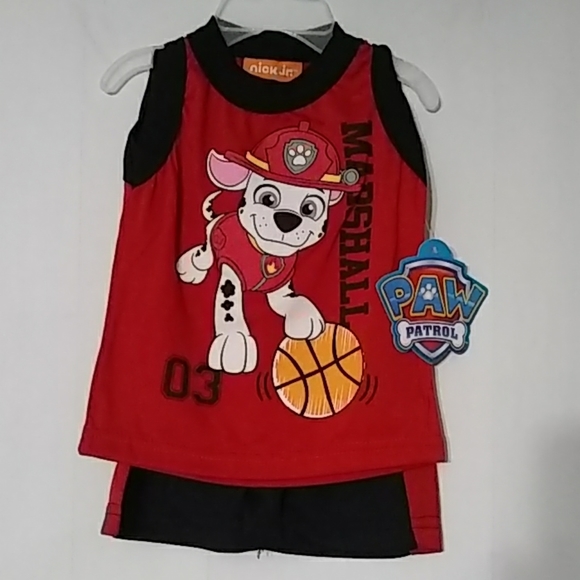 Nickelodeon | Matching Sets | Nick Jr Paw Patrol Short Set Red Black Nwt | Poshmark